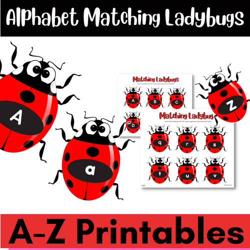 Alphabet Matching Uppercase and Lowercase Ladybugs | Pre K God's Way