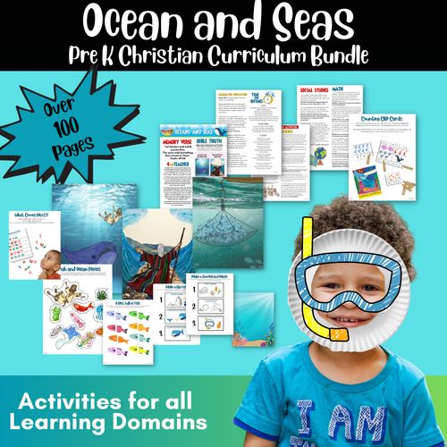 Ocean and Seas Pre K Curriculum Bundle | Pre K God's Way