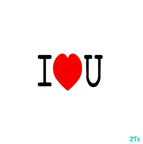 I heart U | 2tsstencils