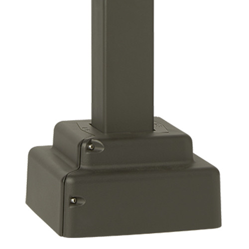 Square Cast Aluminum Decorative Clamshell Base | Endeavor Lighting