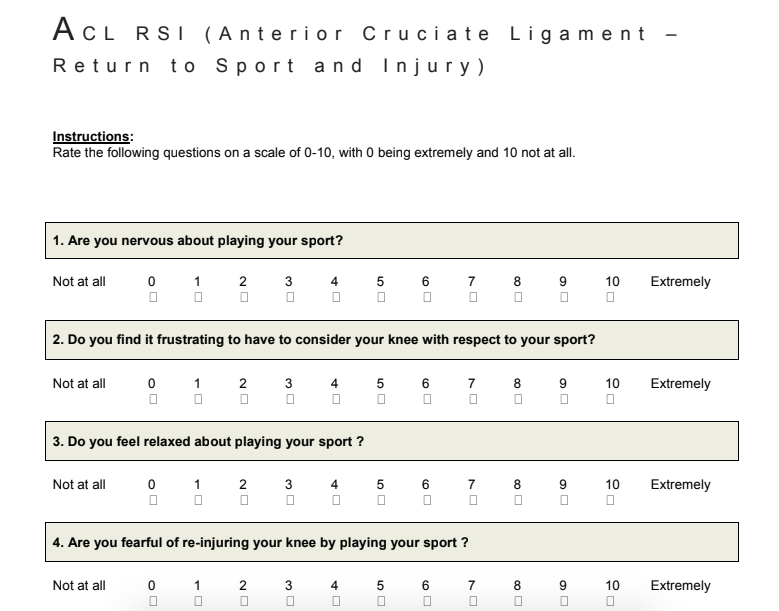 10 Key Criteria! Are You Ready To Return to Sport After ACL Surgery?