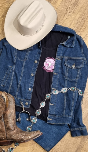 Buckin' Boots Logo Denim Jacket | Buckin Boots Line Dancing