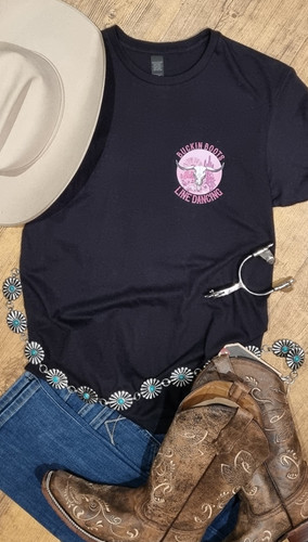 Buckin' Boots Logo Tees (Pink) | Buckin Boots Line D