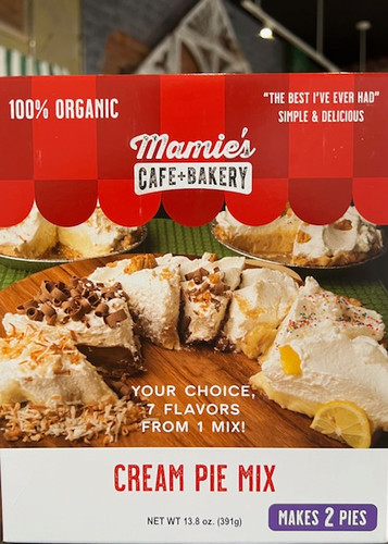 Cream Pie Mix Your choice, 7 flavors from one mix | Mamie's Cafe Bakery