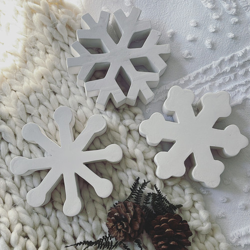 Chunky Wooden Snowflake .. 3 designs | SJElite Interiors