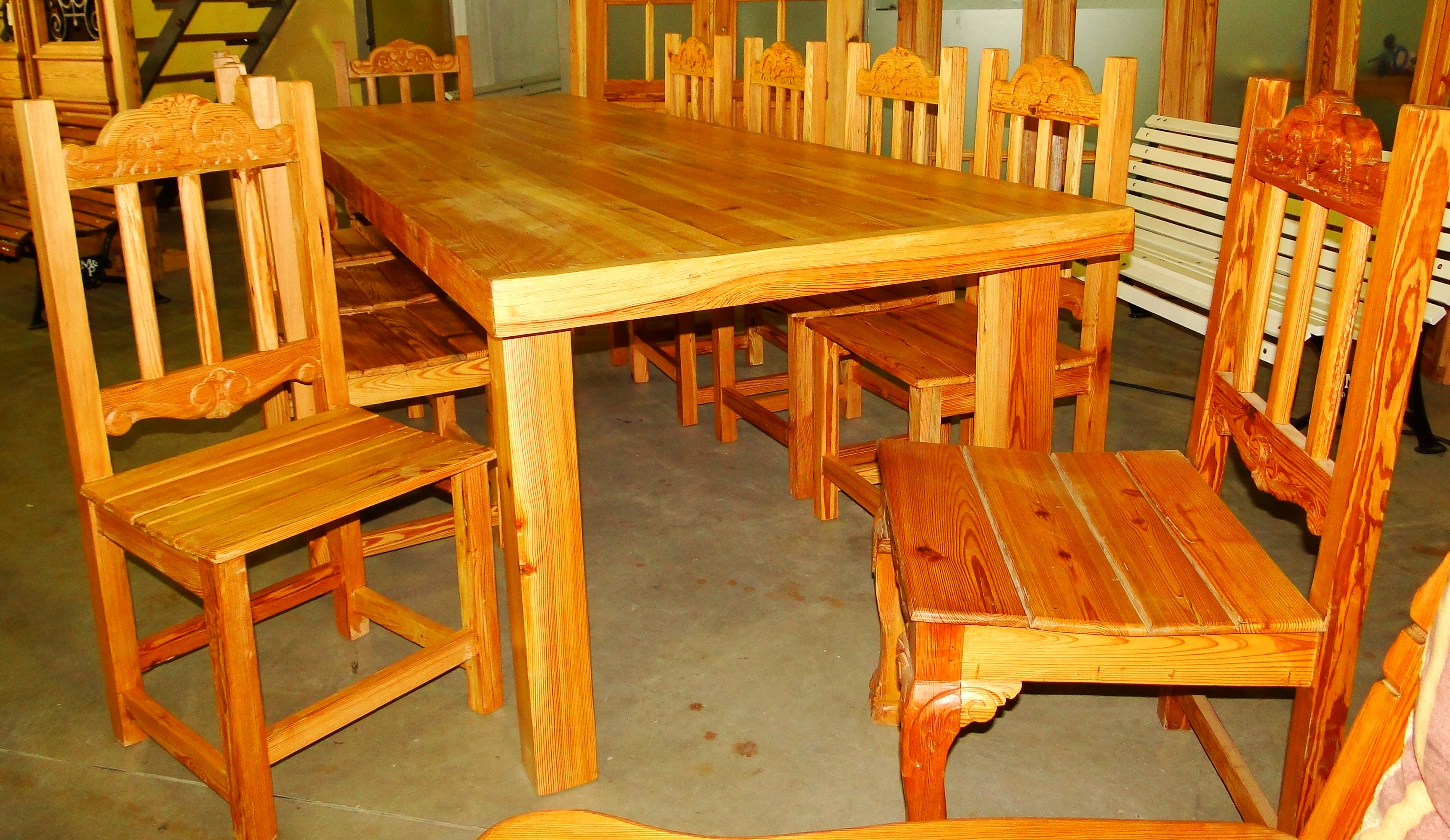 mesas sillas juegos de comedor en pinotea y maderas