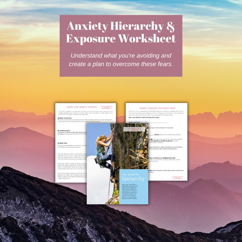 Anxiety Hierarchy and Exposure Worksheet | thecounselingpalette