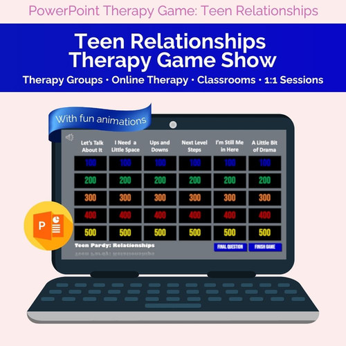 Teen Relationships Therapy Game for Adolescents | Jeopardy-Style | PPT ...