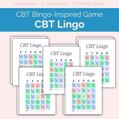 CBT Game - Bingo Inspired | Counseling Palette