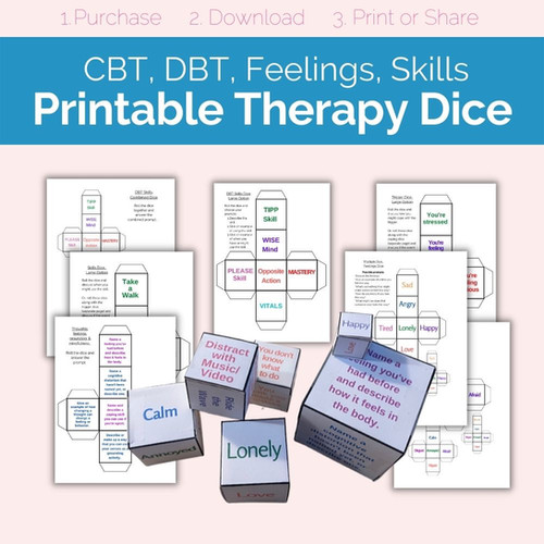 Therapy Dice | Therapy Game | Therapy Prompts | Therapy Groups ...
