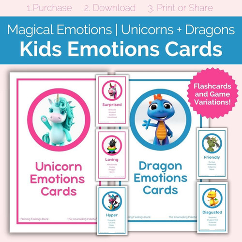 Emotions cards with a little magic