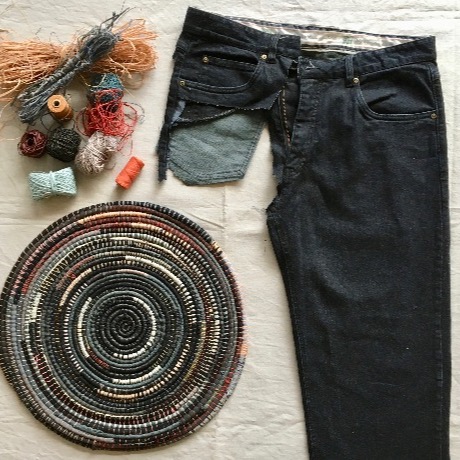 Finding Materials to Create Recycled Fabric Baskets