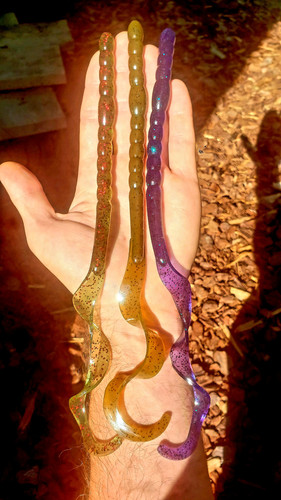 13 " Curl Tail Worm | Coble's Custom Lures
