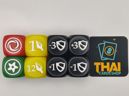 25mm Solid Fab Dice Set | Thai Cards
