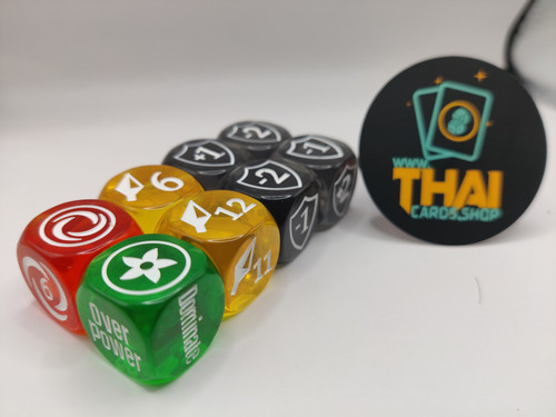20mm Clear Fab Dice | Thai Cards