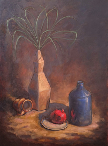 Dramatic Still Life With A Pomegranate | AVI art gallery