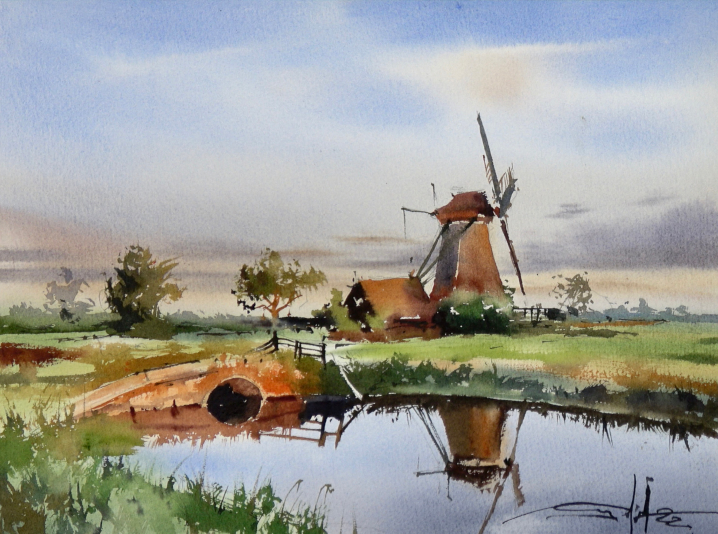 Watercolor Step by Step Competition 7: Old Mill