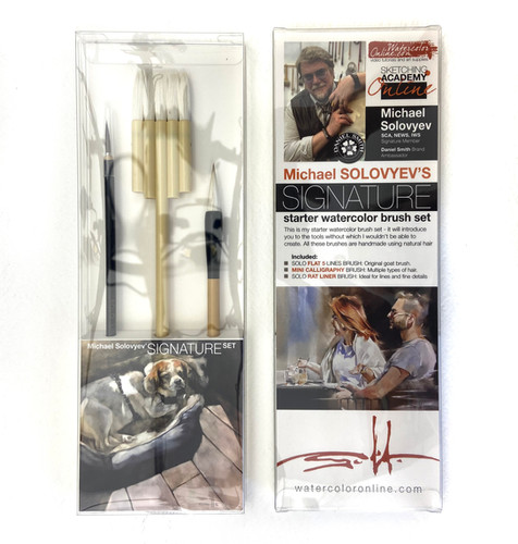 Michael Solovyev's Starter Signature Brush Set | Watercolor Online