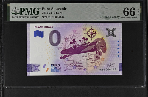 0 Euro Disney Banknotes - Plane Crazy (5,000 Printed Notes) - PMG 66 ...