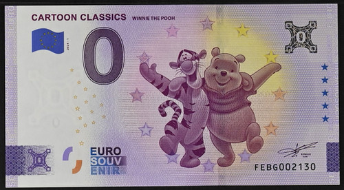 0 Euro Disney Banknotes - Winnie the Pooh (3,000 Printed Notes ...