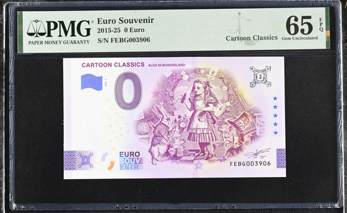 0 Euro Disney Banknotes - Alice in Wonderland (Standard Edition) - PMG ...