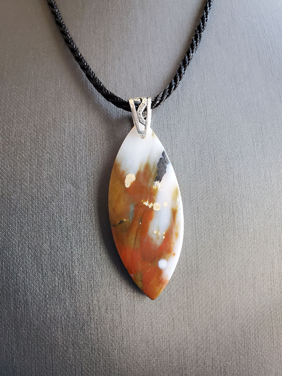Ocean Agate Pendant | Seaside Stones
