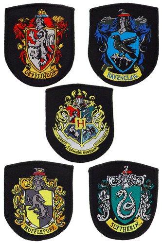Harry Potter Patches 5-Pack House Crests | Semperfif
