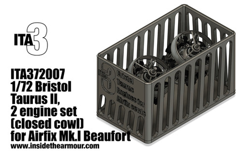 1/72 Taurus II Engines (set of 2) (closed cowl version) for Airfix ...