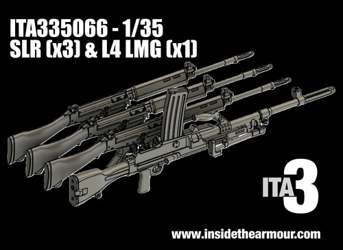 ITA335066 3 x L1A1 SLR and 1 x L4 LMG (Bren) | Inside the Armour
