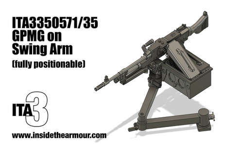 ITA335057 GPMG on Swing Arm (positionable) | Inside the Armour