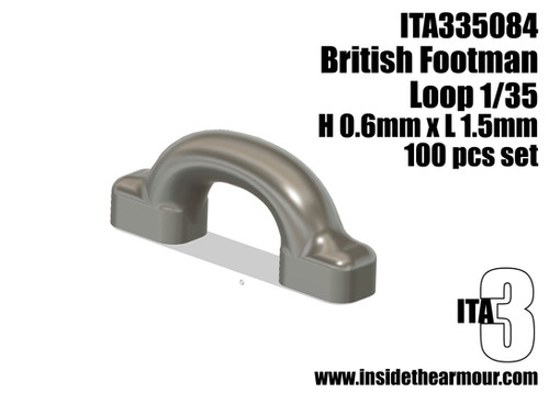 ITA335084 British tie down/ footman loops 1/35 1.5mm L Type 1 (x100pcs ...