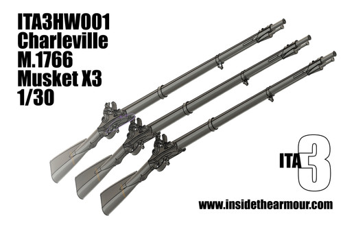 1/30 Charleville Musket 1766 pattern | Inside the Armour