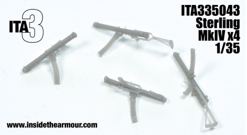 ITA335043 Sterling Mk.4 SMG [x4] 1/35 | Inside the Armour