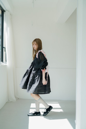 JEANNE sun dress - stripe black | OUAT