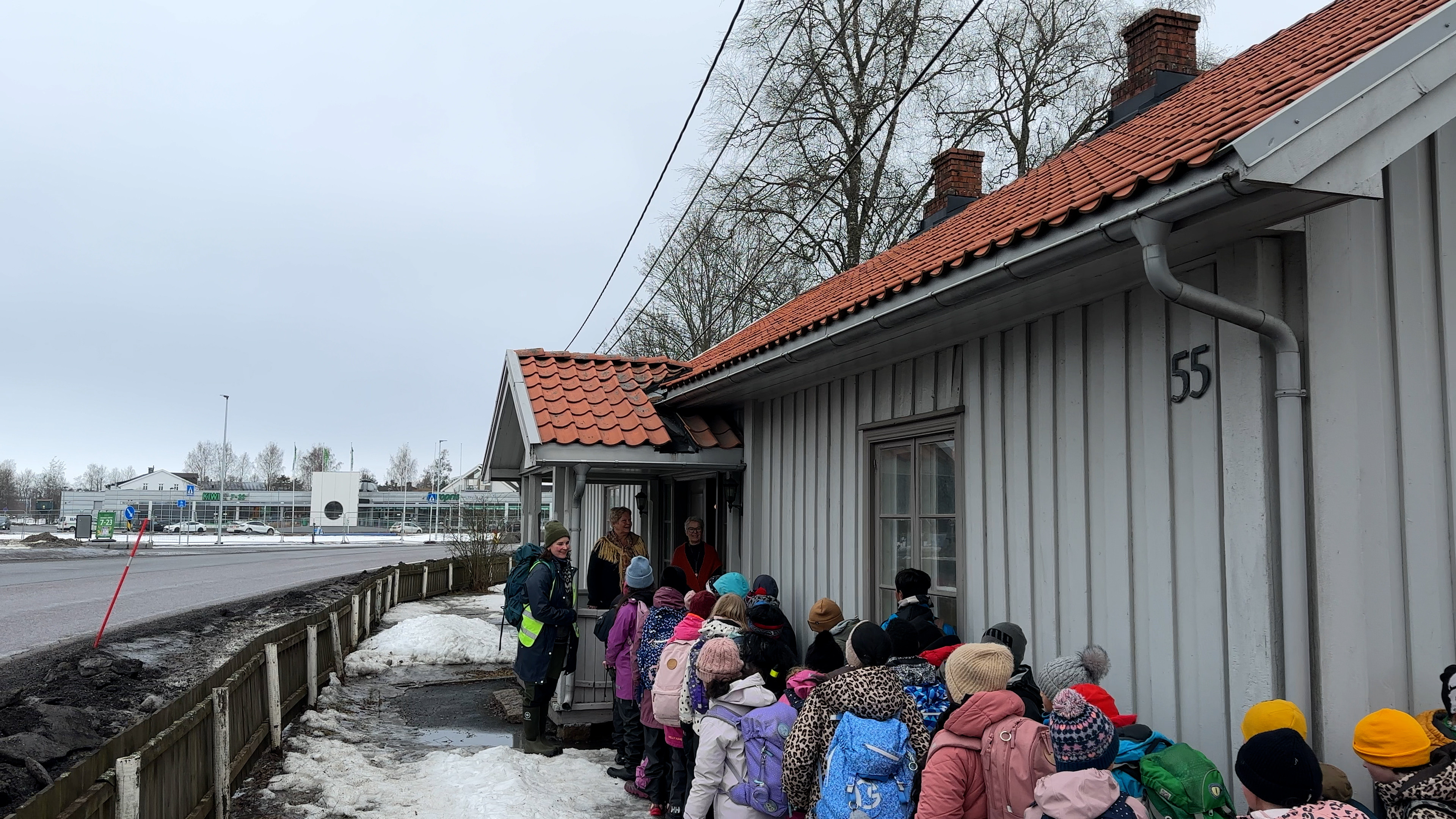 Skoledag på gamle Kløfta skole