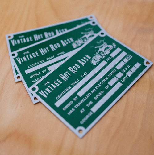 Pendine Sands Timing Tag | VHRA