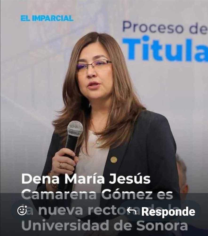 Dena Maria Jesús Camarena Gomez elegida rectora 2025-2030