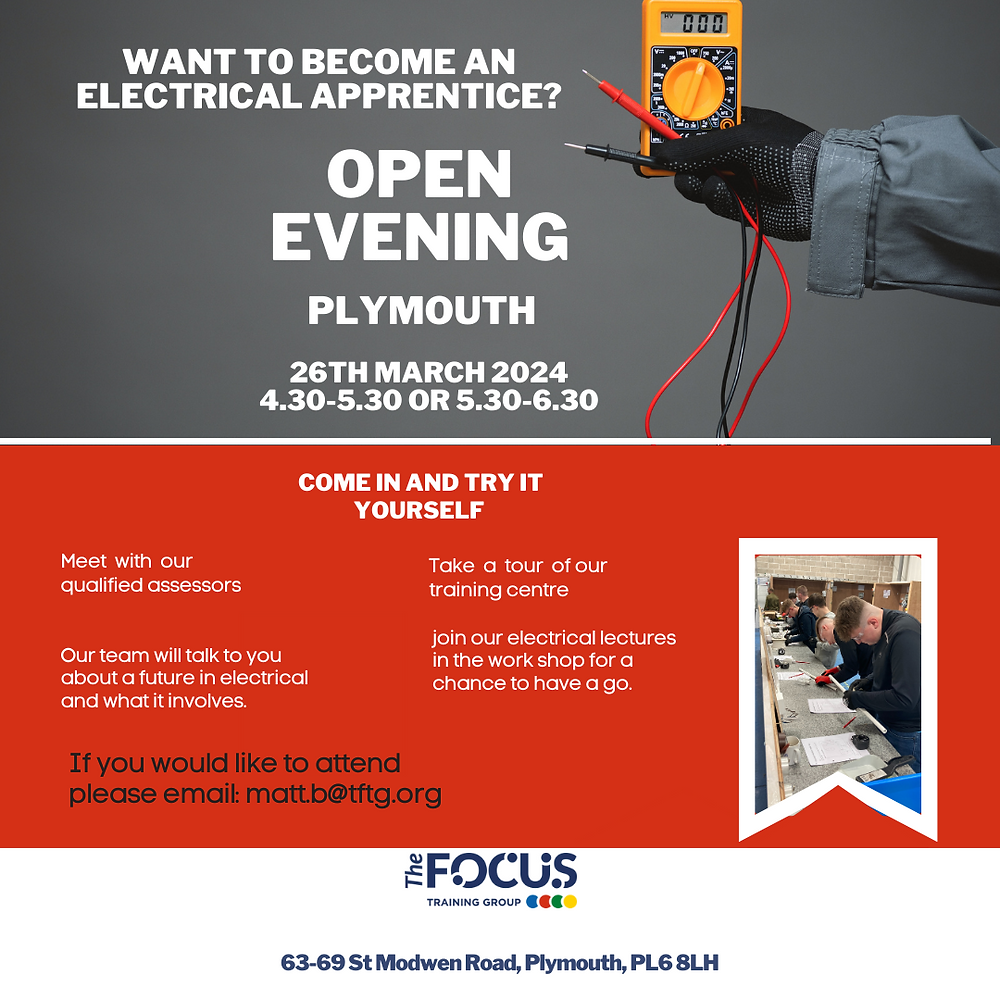 Electrical Apprentice Open Evening with The Focus Training Group