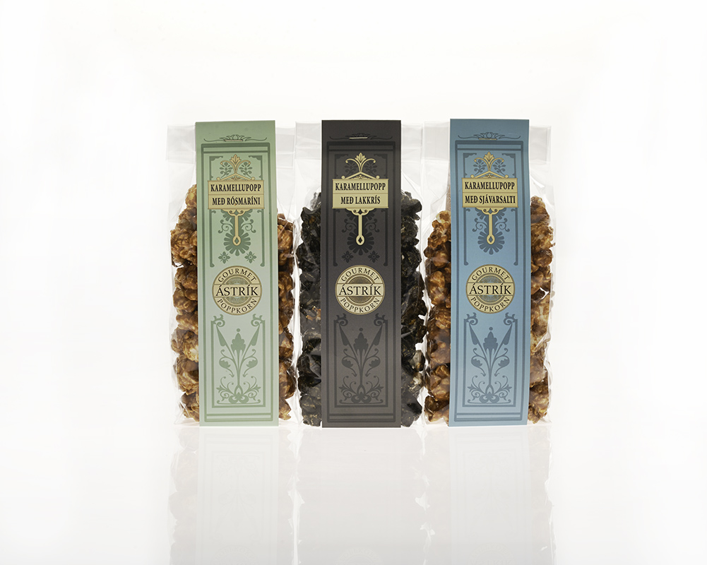 Astrik Gourmet popcorn Ástrík poppkorn www.astrik.is