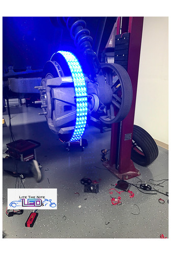 (8C). Single Color 4 Strip Wheel Ring Kit | Lite The Nite LED's