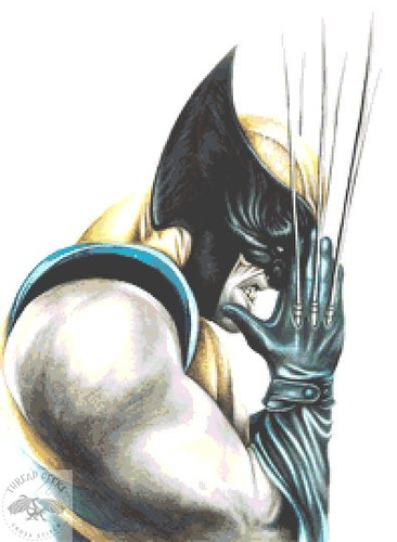 Wolverine Counted Cross Stitch Chart | Thread Geeks