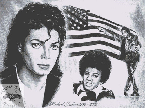 Michael Jackson Counted Cross Stitch Chart | Thread Geeks