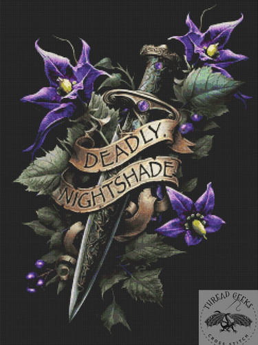 Deadly Nightshade Counted Cross Stitch Chart - Spiral Direct | Thread Geeks
