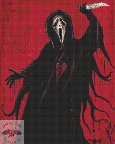 Scream Bloody Scream Counted Cross Stitch Kit | Thread Geeks