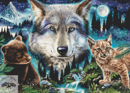 Magic Wolf and Friends XXL Counted Cross Stitch Chart - Sheena Pike ...