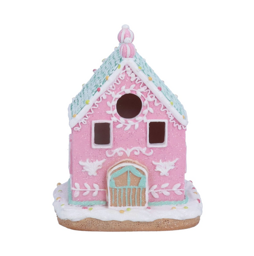 Casa gingerbread rosa led | MuyBritish