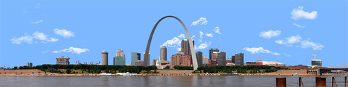 SAINT LOUIS SKYLINE FROM THE EAST | BACKDROPS ONLY