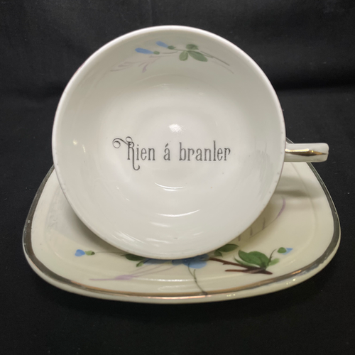 Insult Tea Cup,Rien a branler,Vintage Insult Rude Funny Tea Cup,lgbtq ...