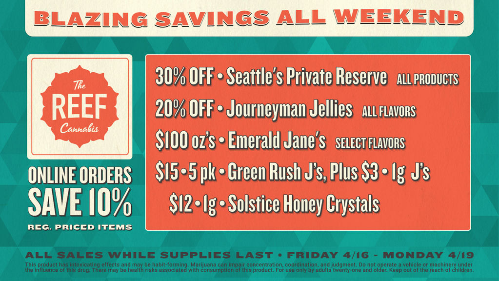 The Reef Cannabis | Seattle | Dispensary | Pot Shop | Capitol Hill ...