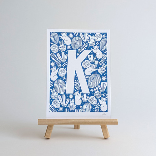 LETTER K - SCREEN PRINT | Laurie Hastings